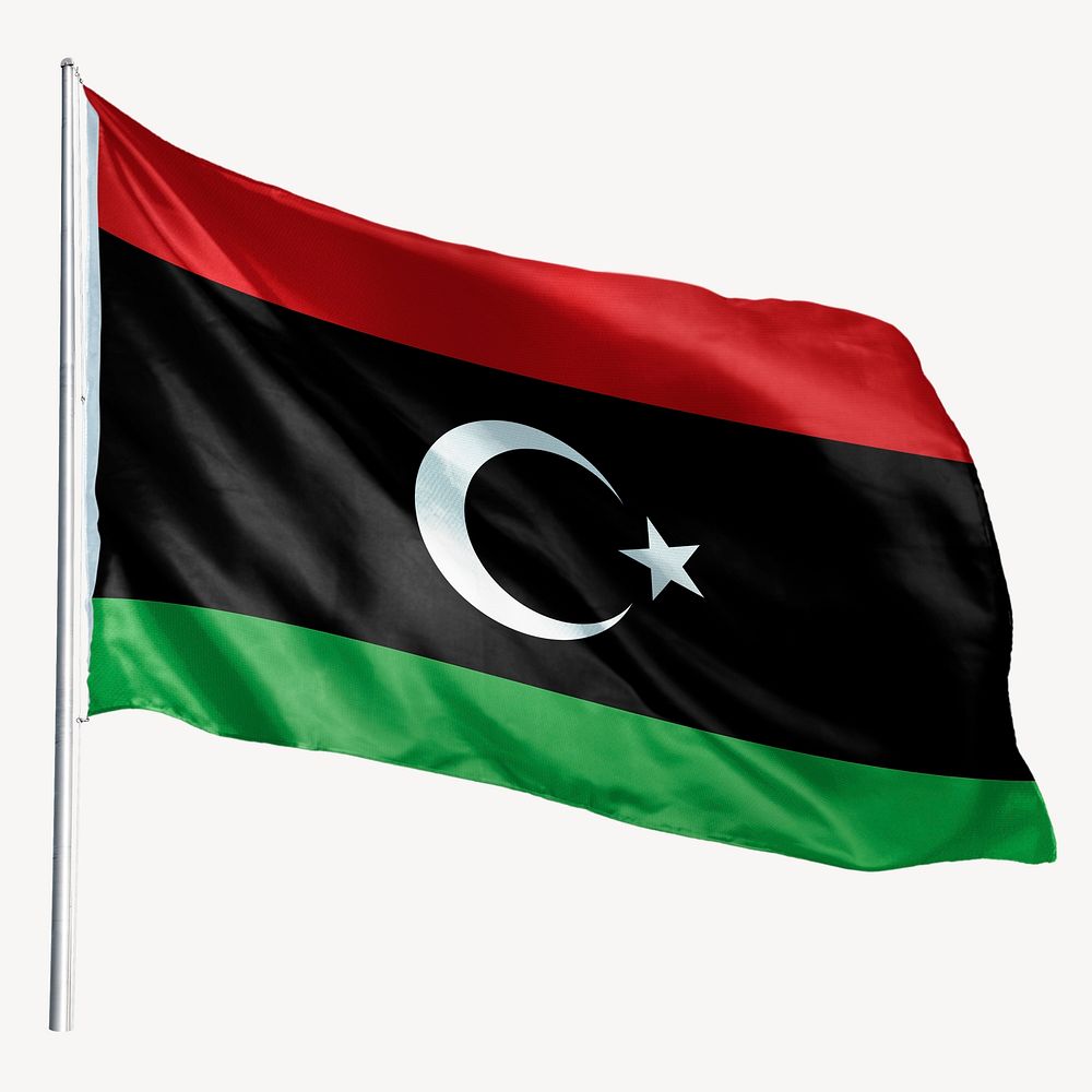 Waving Libya flag, national symbol | Free Photo - rawpixel
