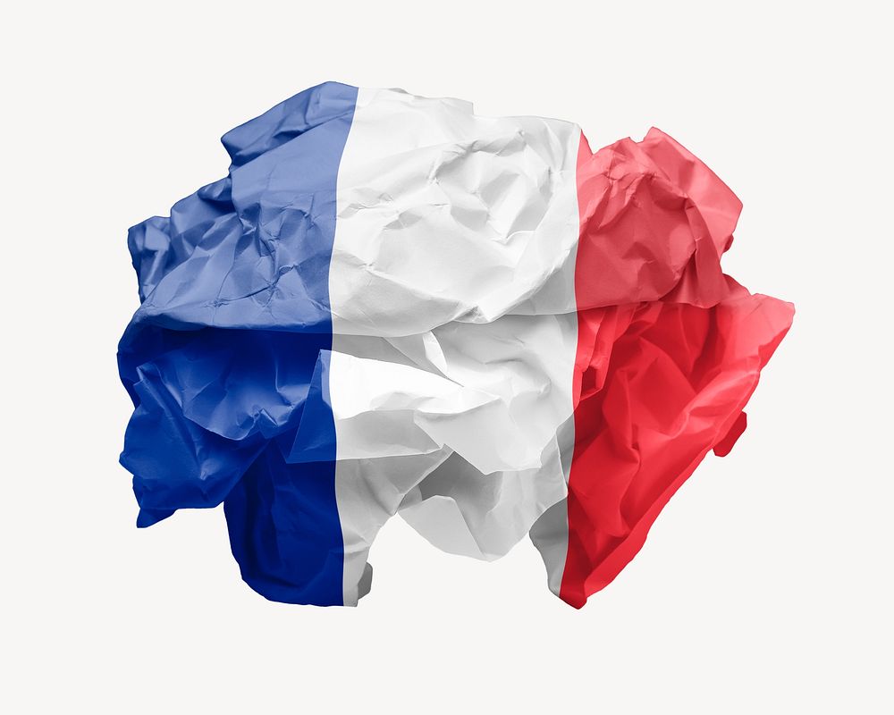 France flag crumpled paper, national | Free Photo - rawpixel