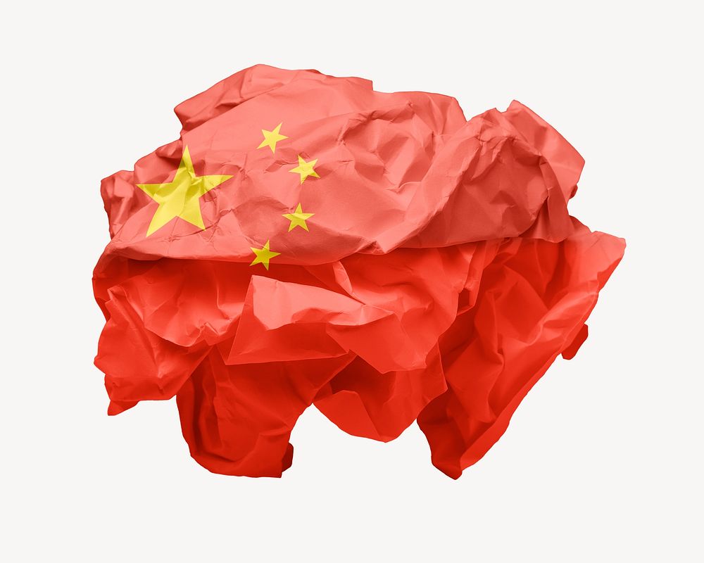 China flag crumpled paper, national | Free Photo - rawpixel