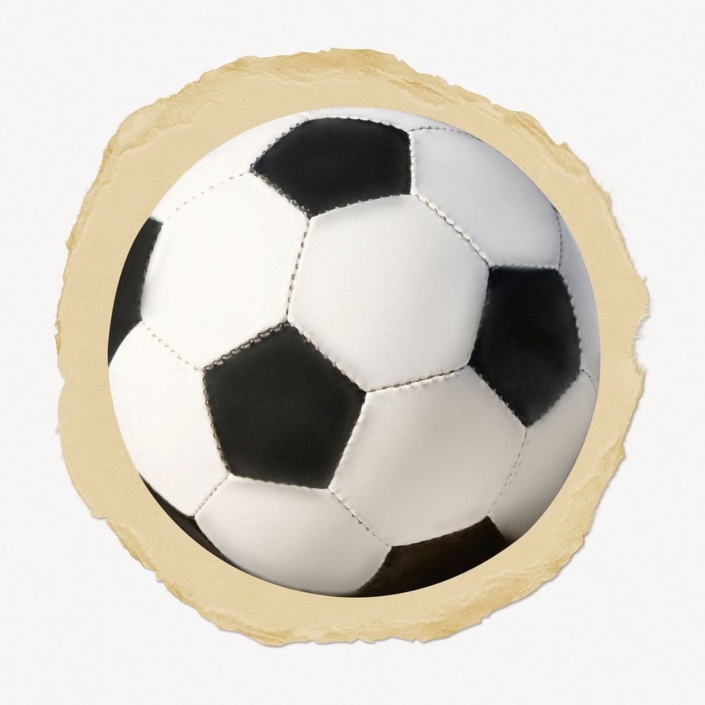 Football ripped paper, sport equipment | Free Photo - rawpixel