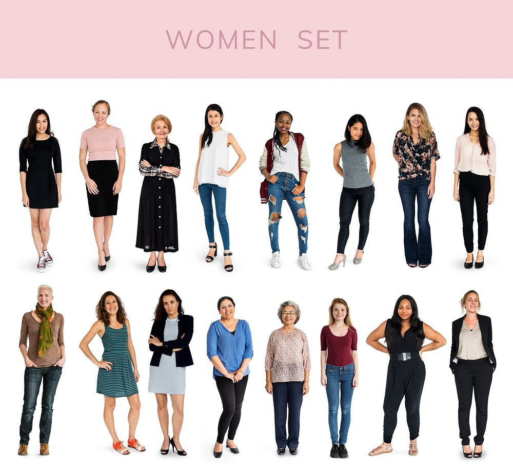 Diversity Women Set Gesture Standing | Photo - rawpixel
