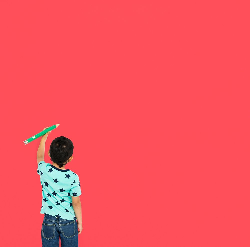 Little Boy Drawing Pencil Layer | Premium Photo - rawpixel