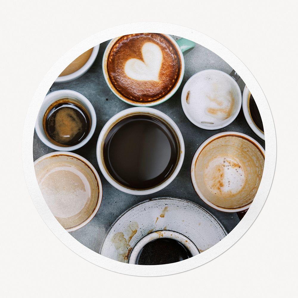 Coffee cups circle frame, drinks | Free Photo - rawpixel