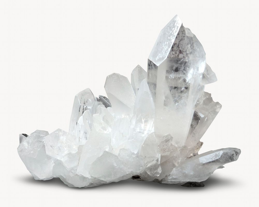 Crystal quartz, mineral isolated image | Free Photo - rawpixel