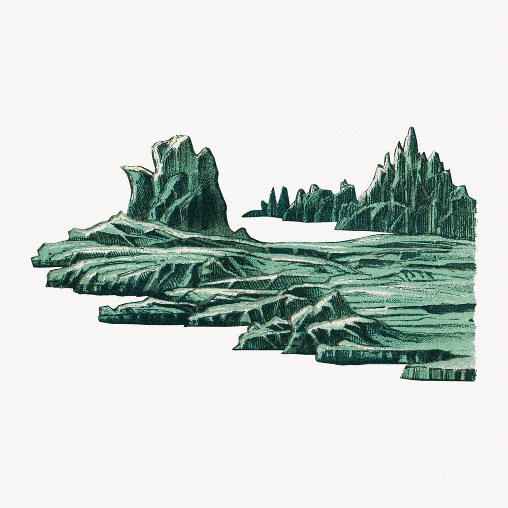 Landscape hand drawn illustration | Free Photo Illustration - rawpixel