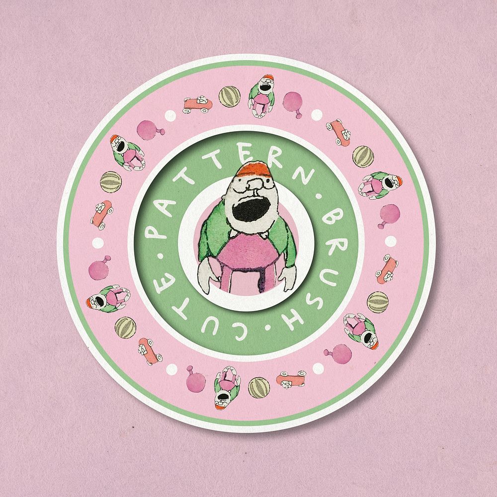 Cute pattern brush vector toys | Premium Vector - rawpixel