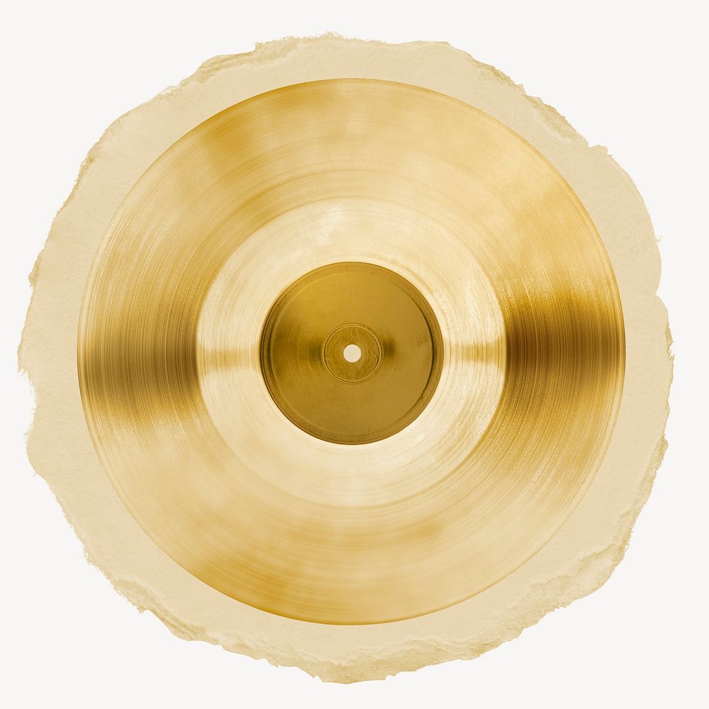 Vinyl record, ripped paper collage | Free Photo - rawpixel