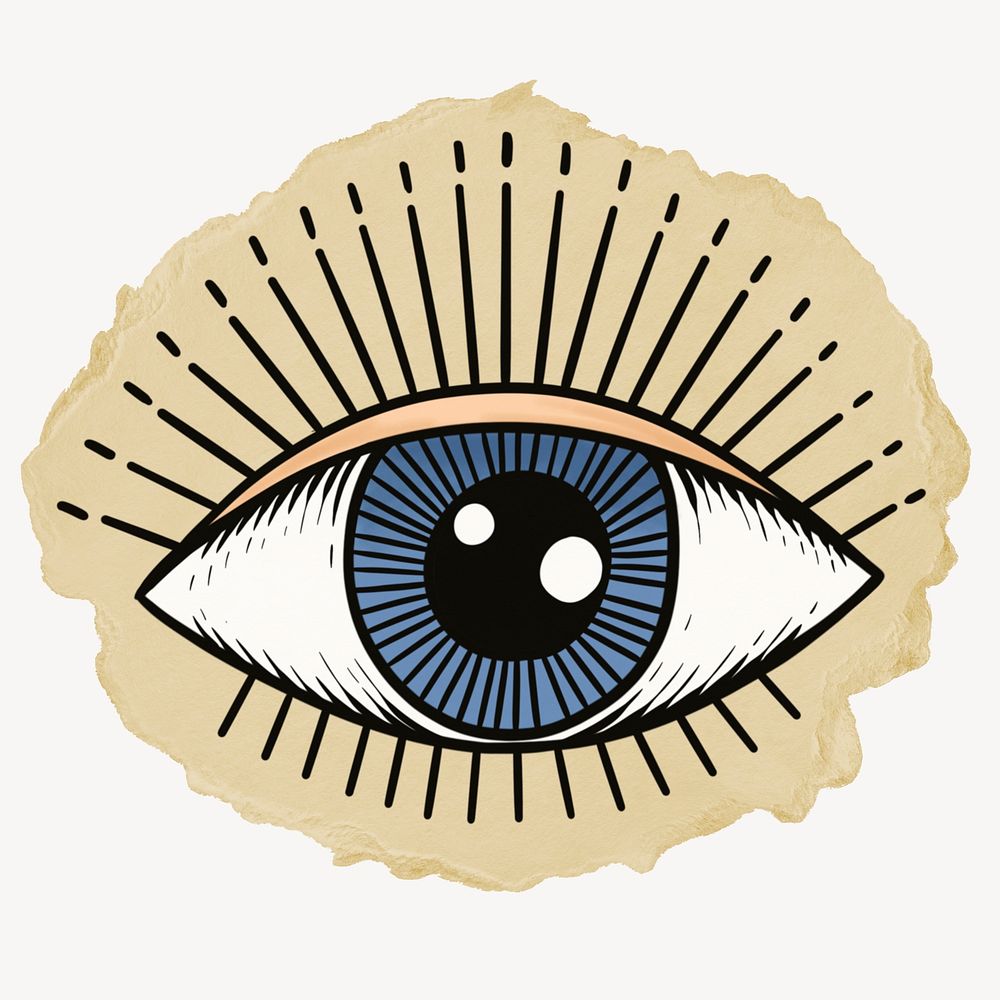 Observing eye, ripped paper collage | Premium Photo - rawpixel