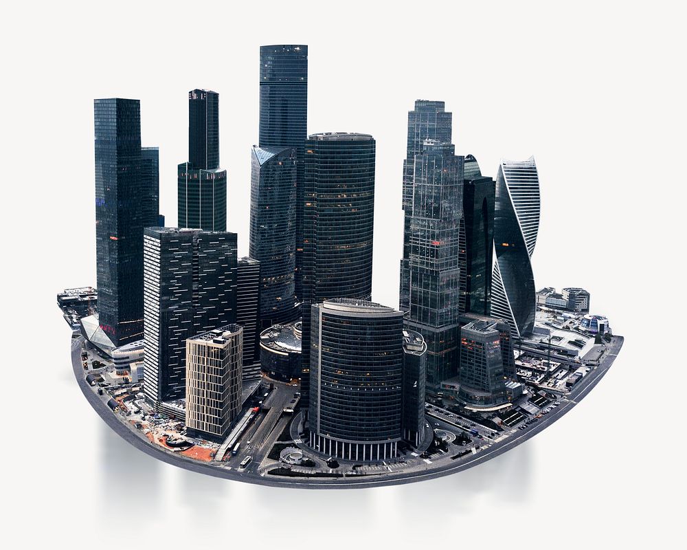 Metropolitan city skyline background psd | Premium PSD - rawpixel