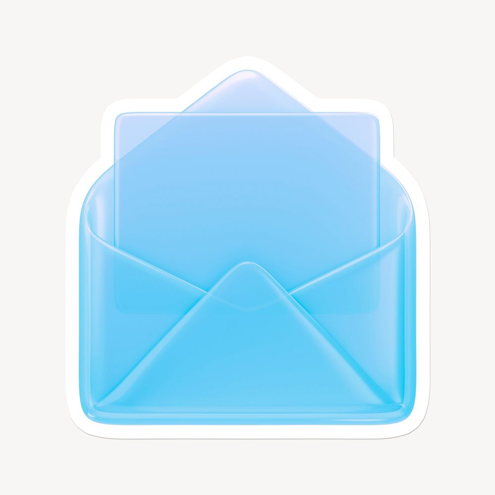Envelope, email, message icon sticker | Free Photo - rawpixel