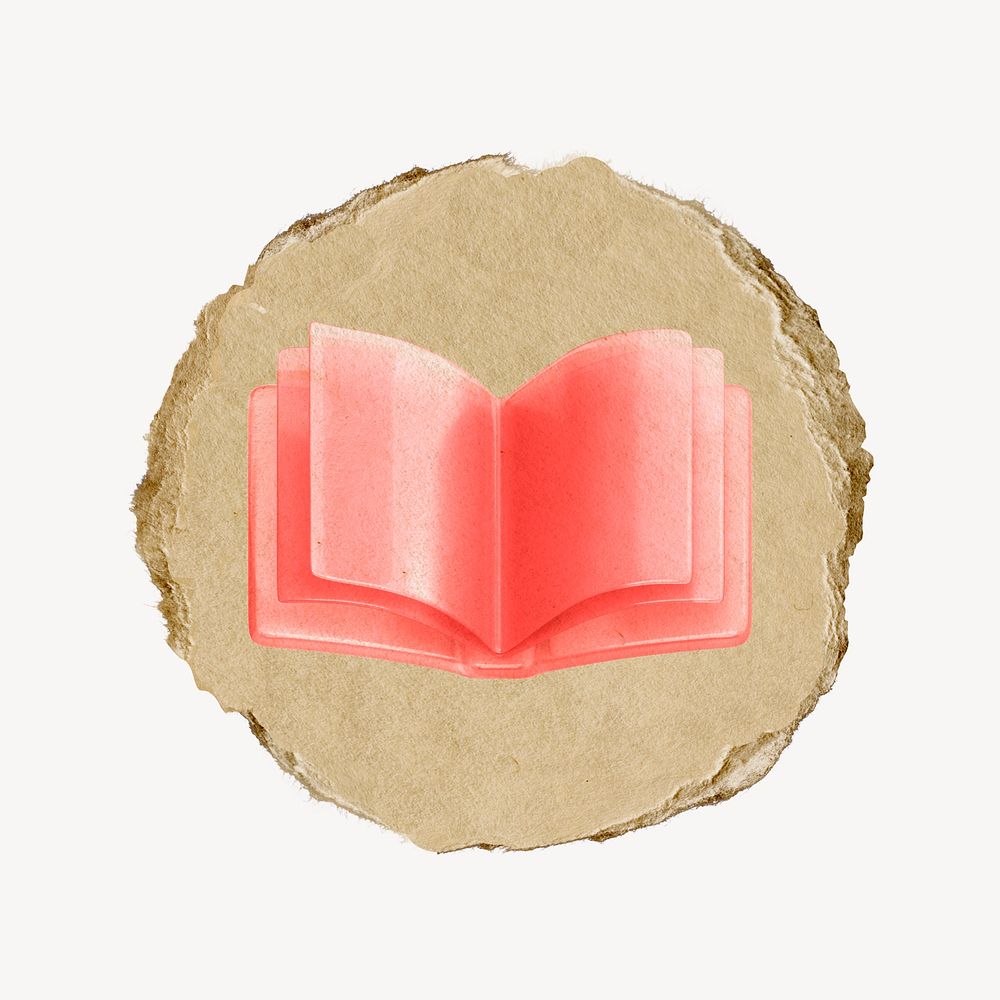 Red book, education icon sticker, | Premium PSD - rawpixel