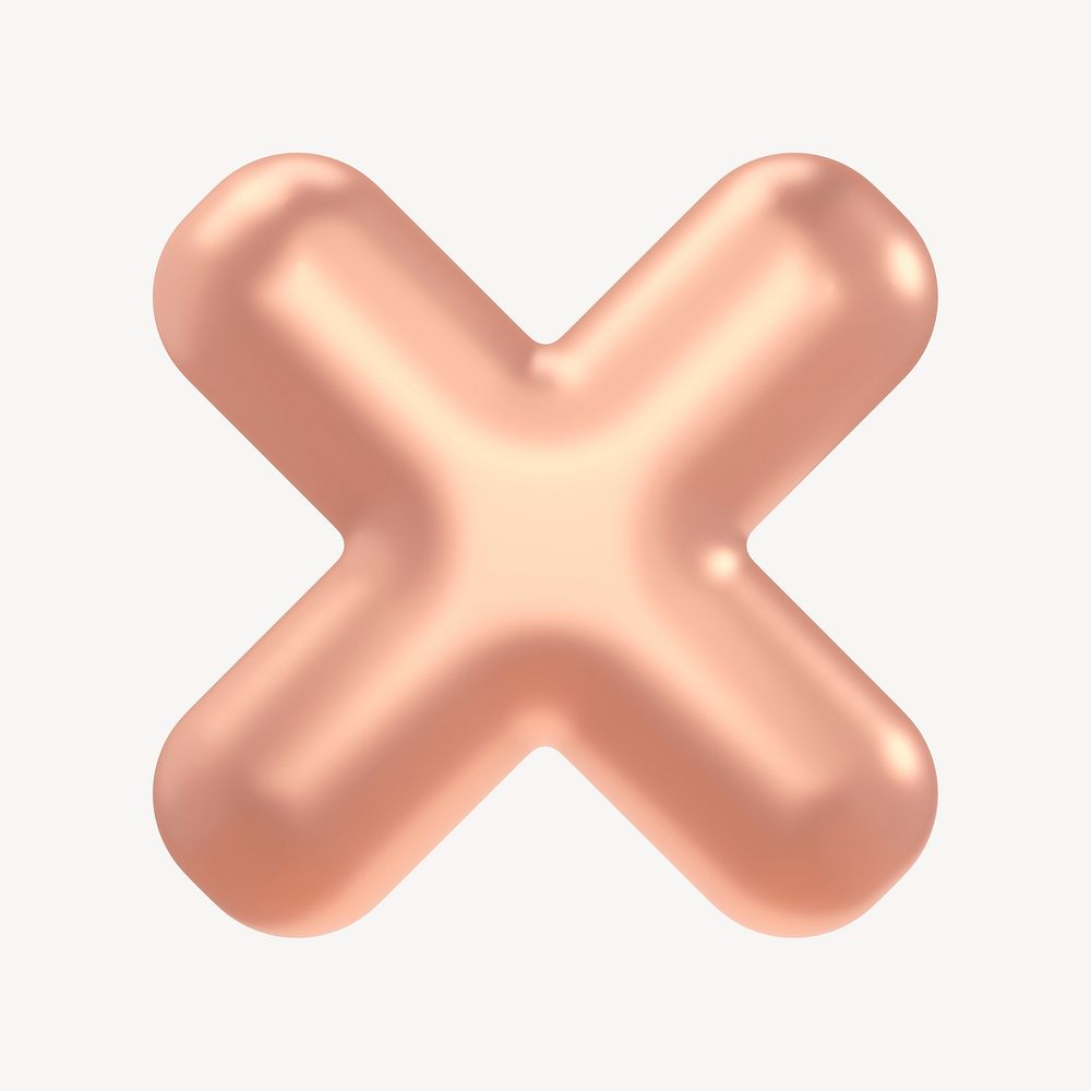 X mark icon, 3D rendering | Free Photo Illustration - rawpixel