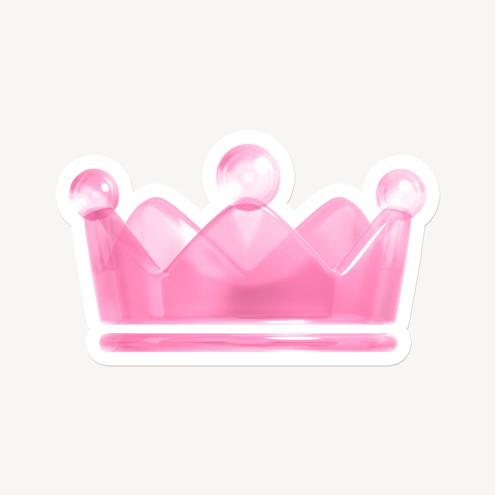 Crown ranking icon sticker white | Free Photo - rawpixel