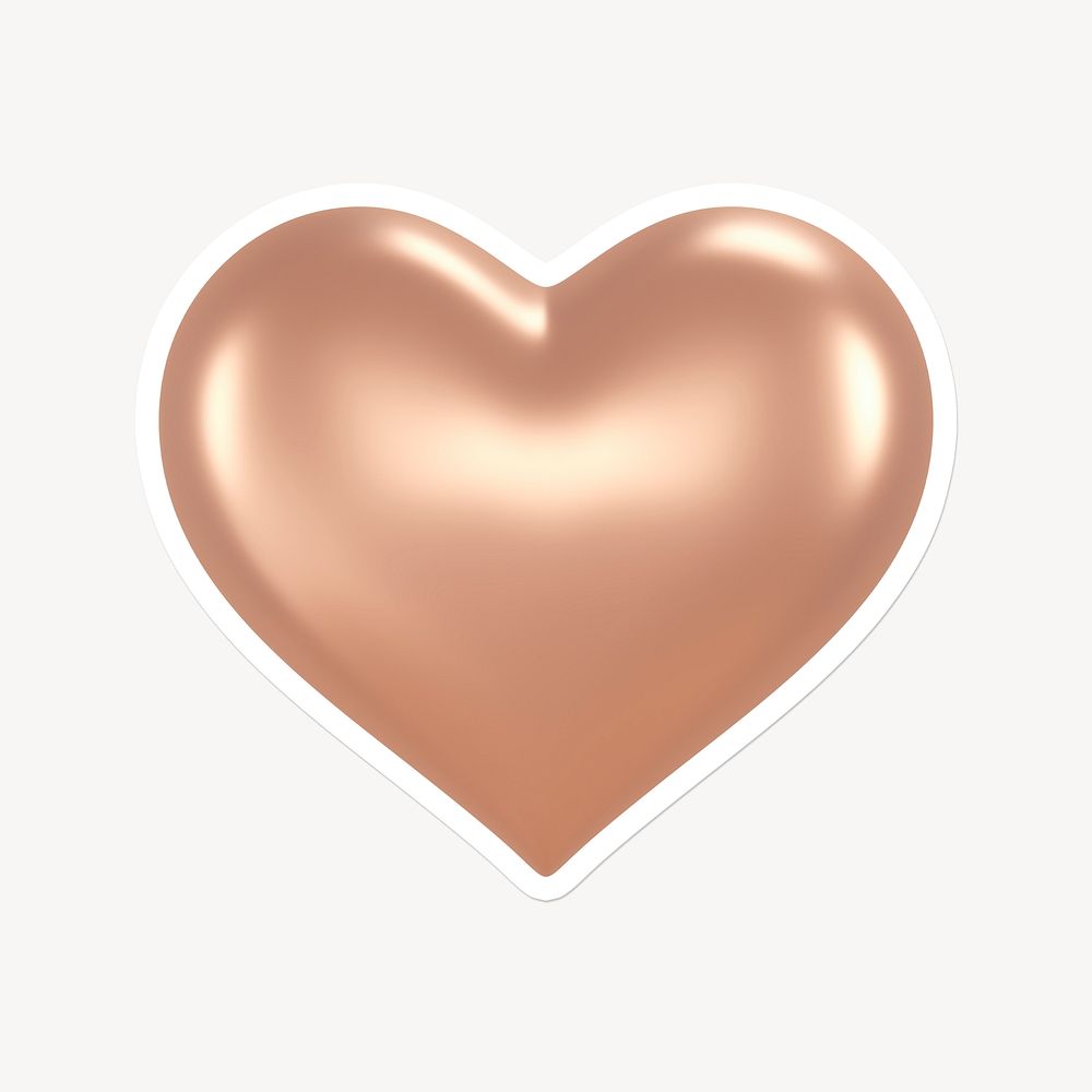 Heart, love icon sticker with white | Free Icons - rawpixel