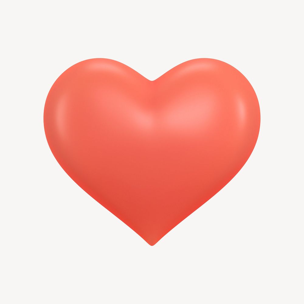 Heart, health icon, 3D rendering | Free Icons Illustration - rawpixel