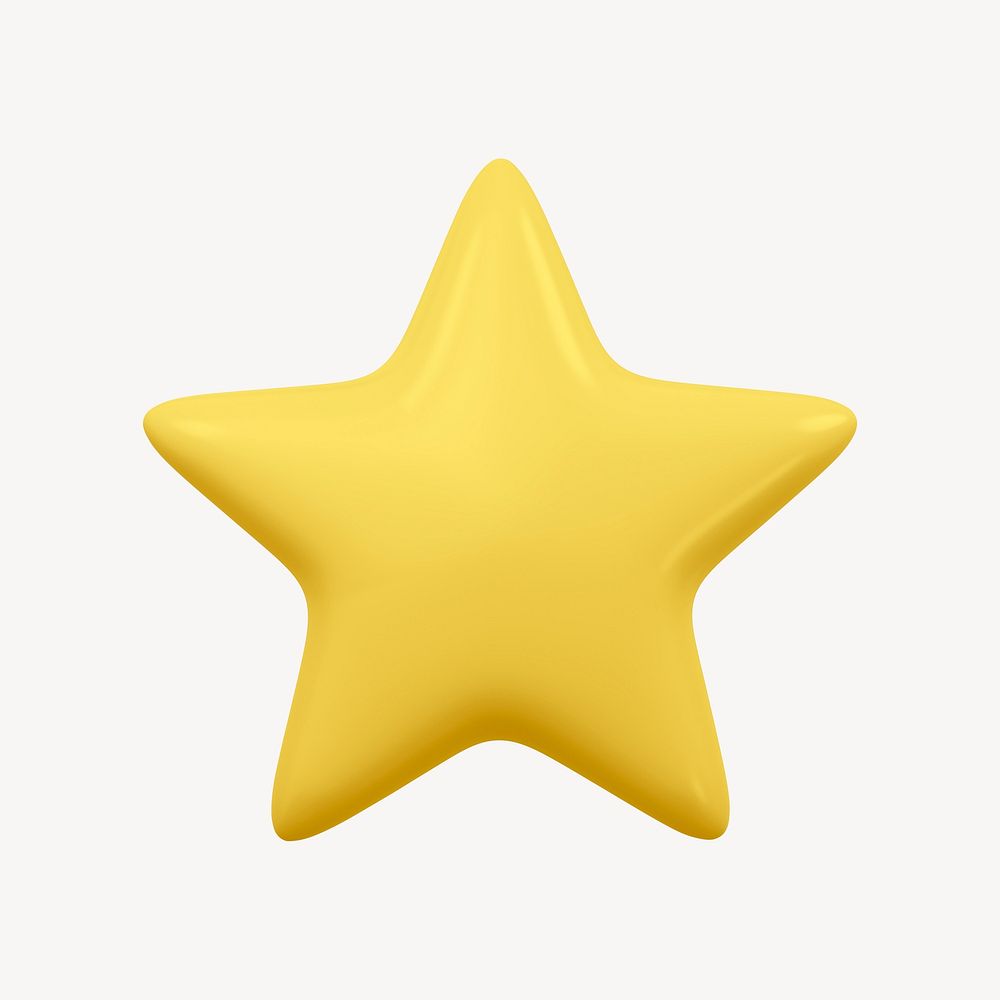 Star, favorite icon, 3D rendering | Free Icons Illustration - rawpixel