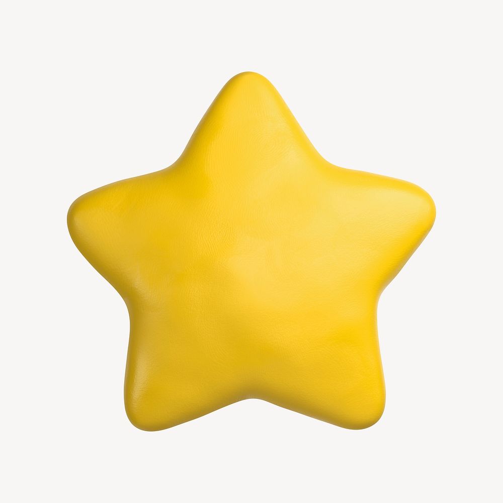 Star, favorite 3D icon sticker | Premium PSD - rawpixel