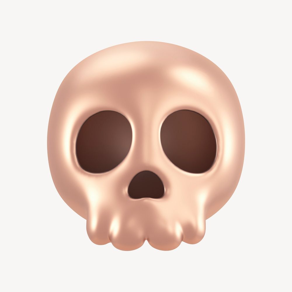 Pink skull icon, 3D rendering | Free Icons Illustration - rawpixel