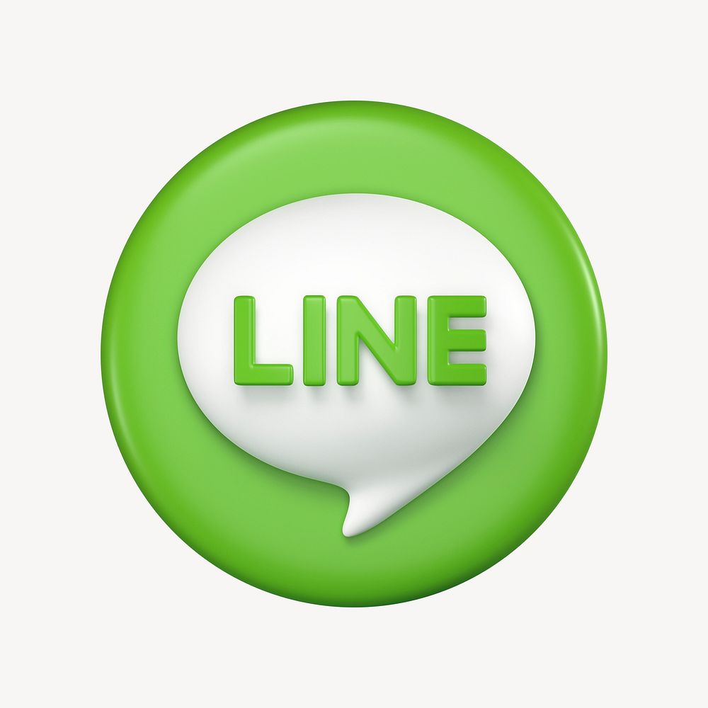 LINE icon for social media | Free Icons Illustration - rawpixel