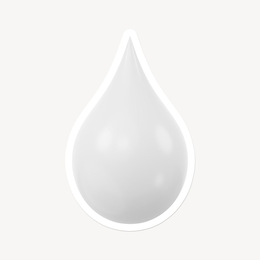 Milk drop, dairy icon sticker | Free Photo - rawpixel