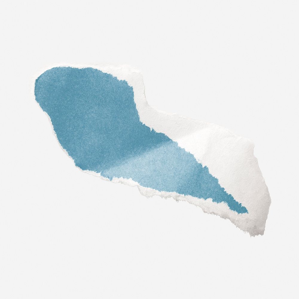 Ripped blue paper, journal collage | Free Photo - rawpixel