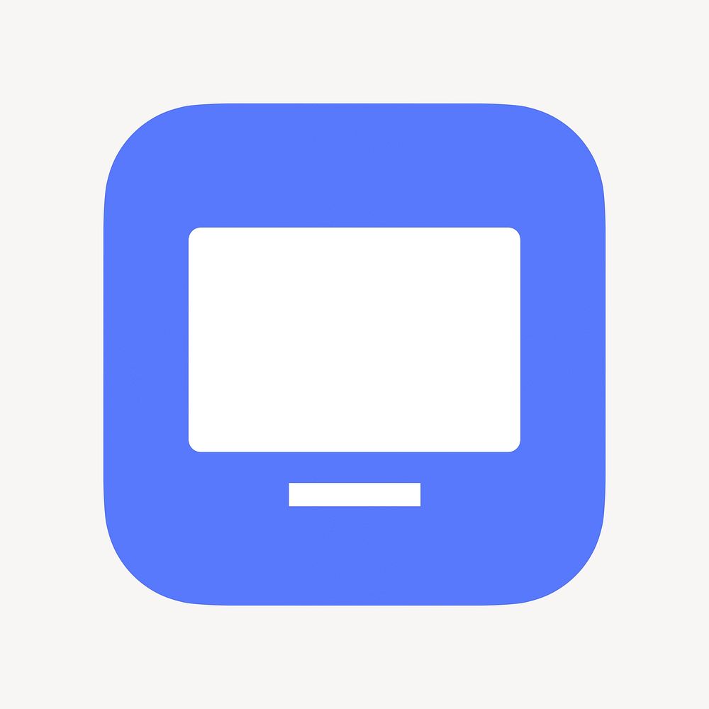 Computer screen icon, flat graphic | Free Photo - rawpixel