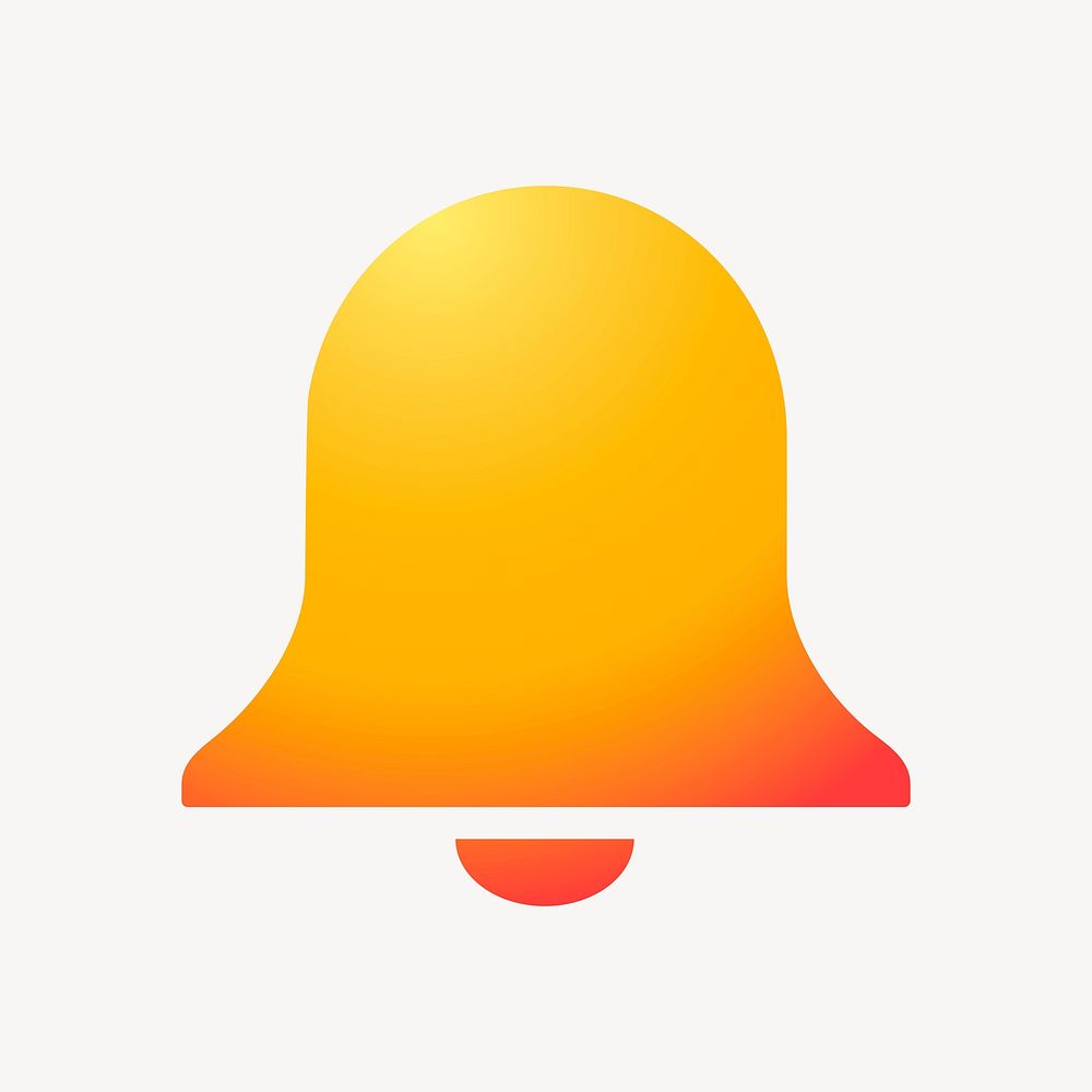 Bell, notification icon, aesthetic gradient | Free Icons - rawpixel