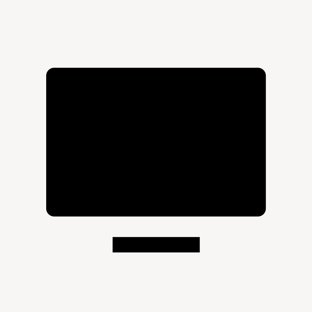 Computer screen icon, flat graphic | Free Photo - rawpixel