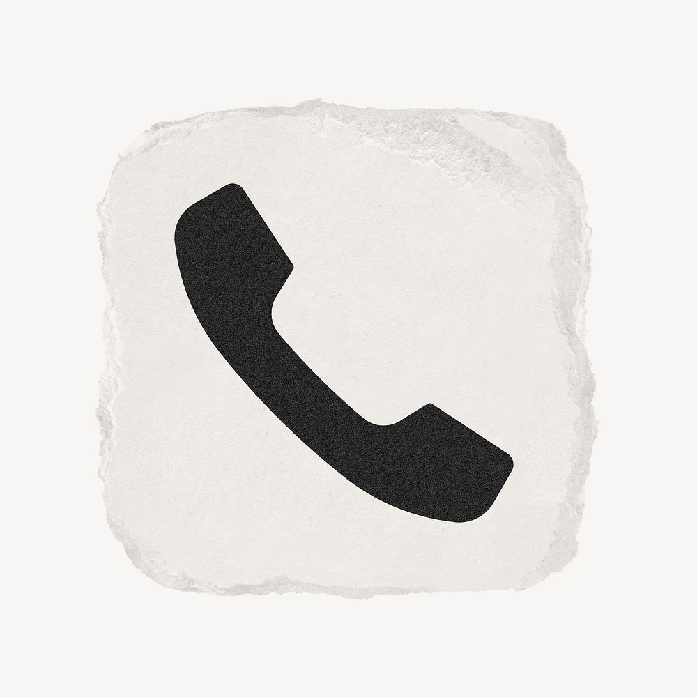 Phone call app icon, ripped | Free Photo - rawpixel