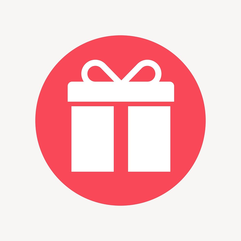 Gift box, reward icon badge, | Premium PSD - rawpixel