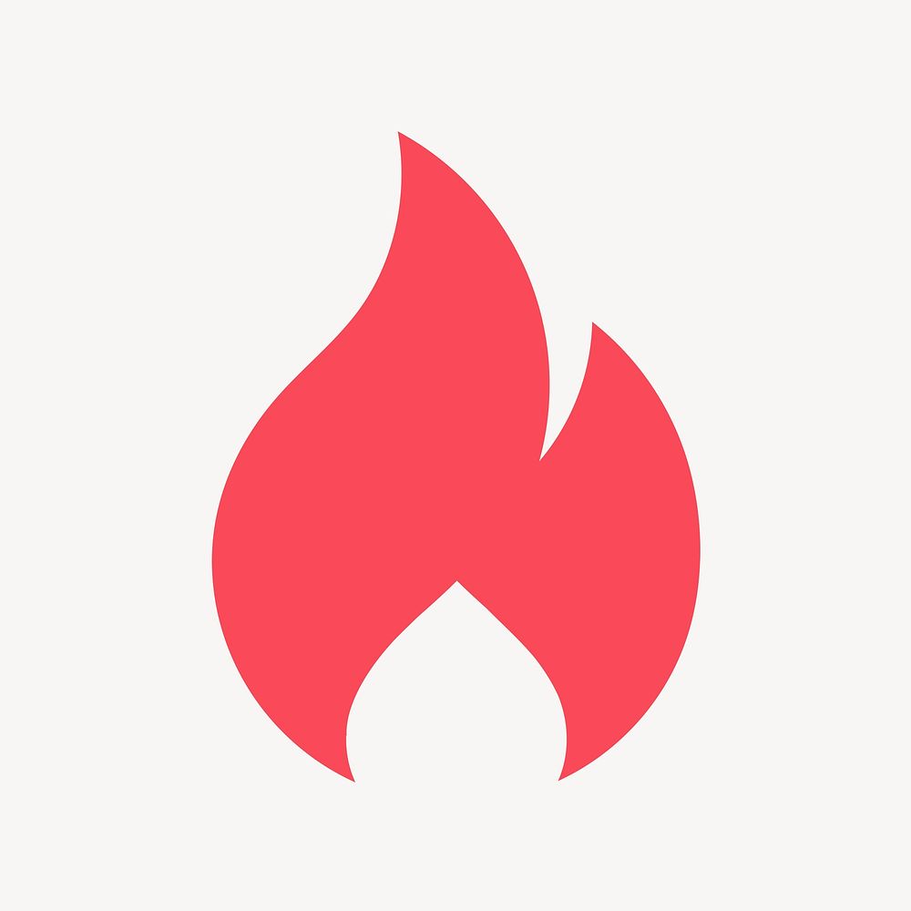 Flame icon, pink flat design | Premium PSD - rawpixel