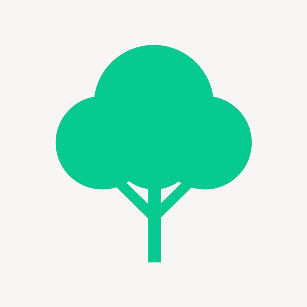 Tree, environment icon, green flat | Premium PSD - rawpixel