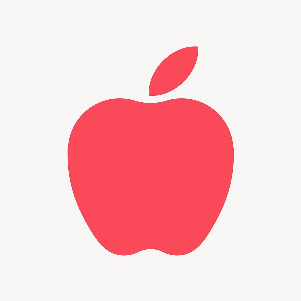 Apple icon, pink flat design | Premium PSD - rawpixel
