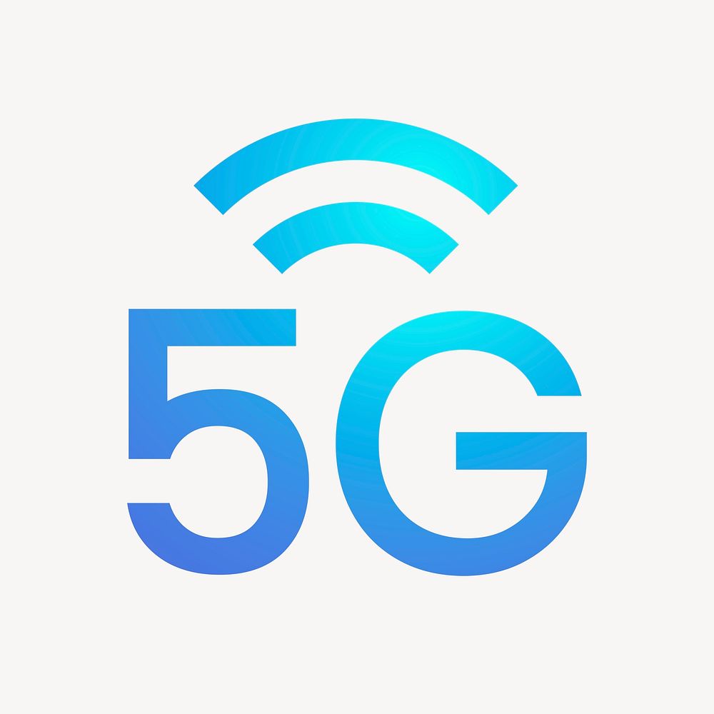 5G network icon, gradient design | Free PSD - rawpixel
