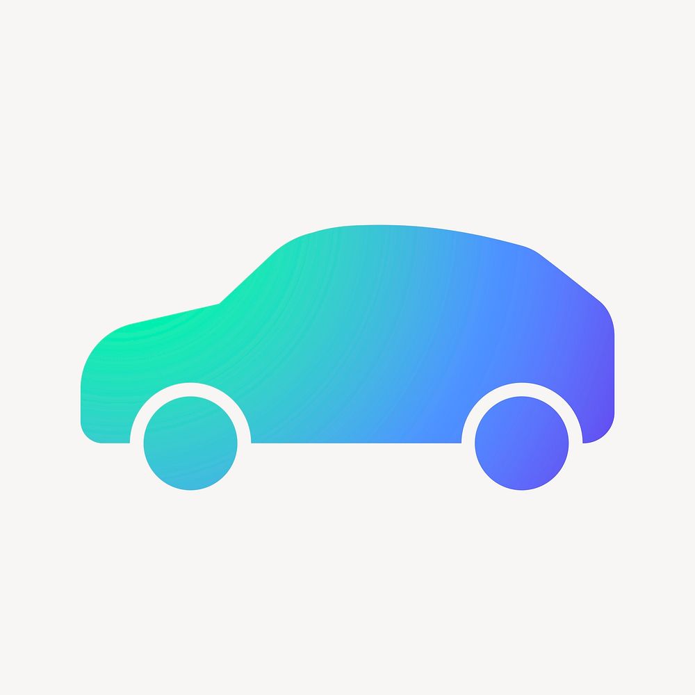 EV car icon, gradient design | Premium PSD - rawpixel