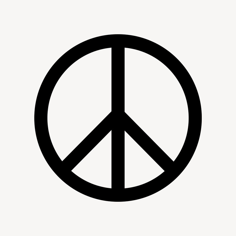 Peace symbol icon, simple flat | Premium PSD - rawpixel