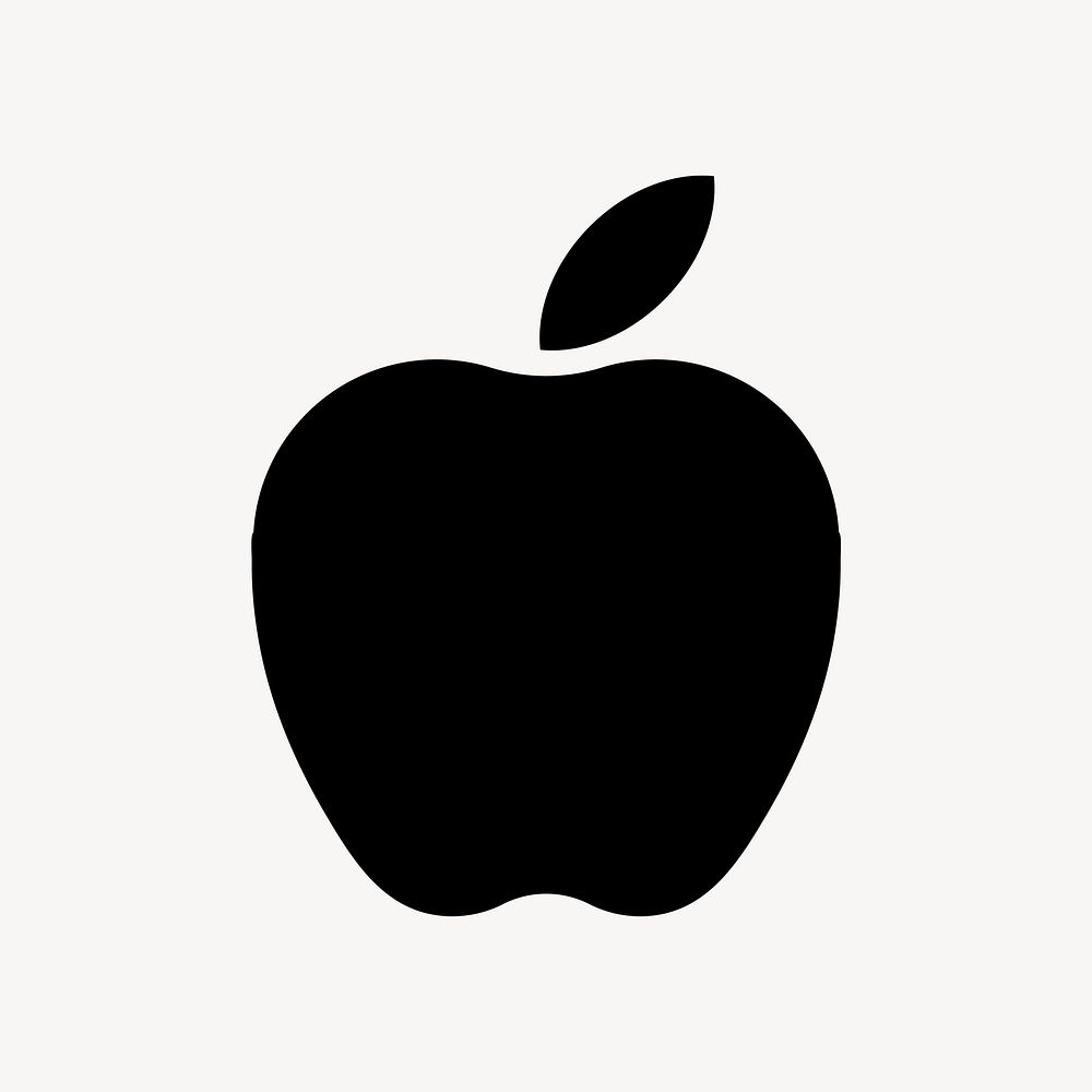 Apple icon, simple flat design | Premium PSD - rawpixel