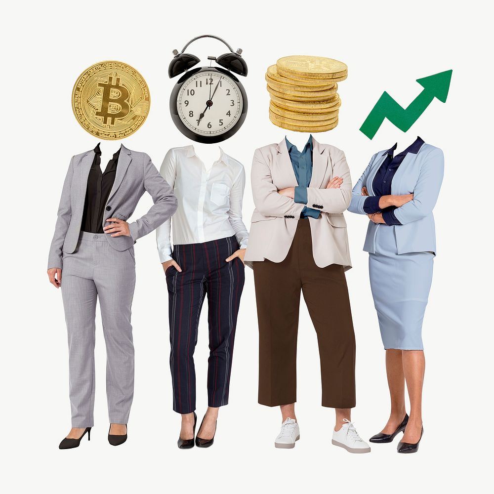 Business people, finance head remixed | Premium Photo - rawpixel
