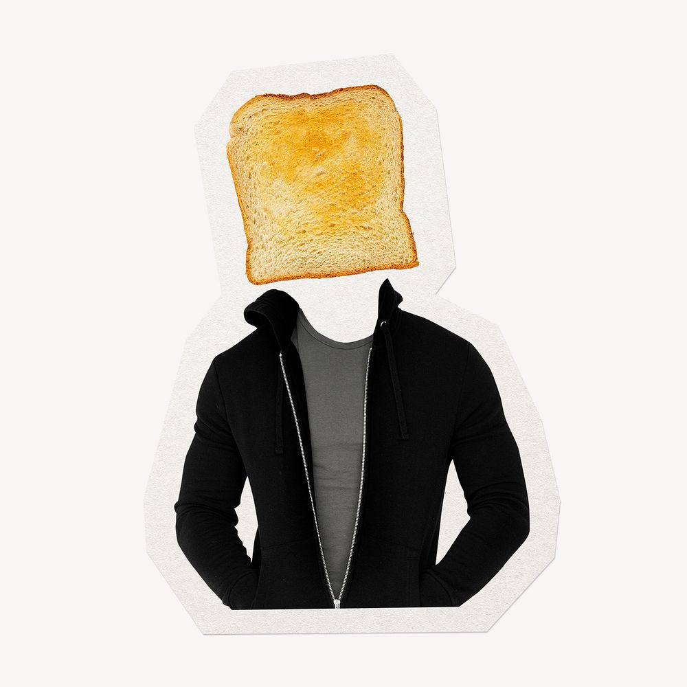 Toast head man, breakfast food | Free Photo - rawpixel