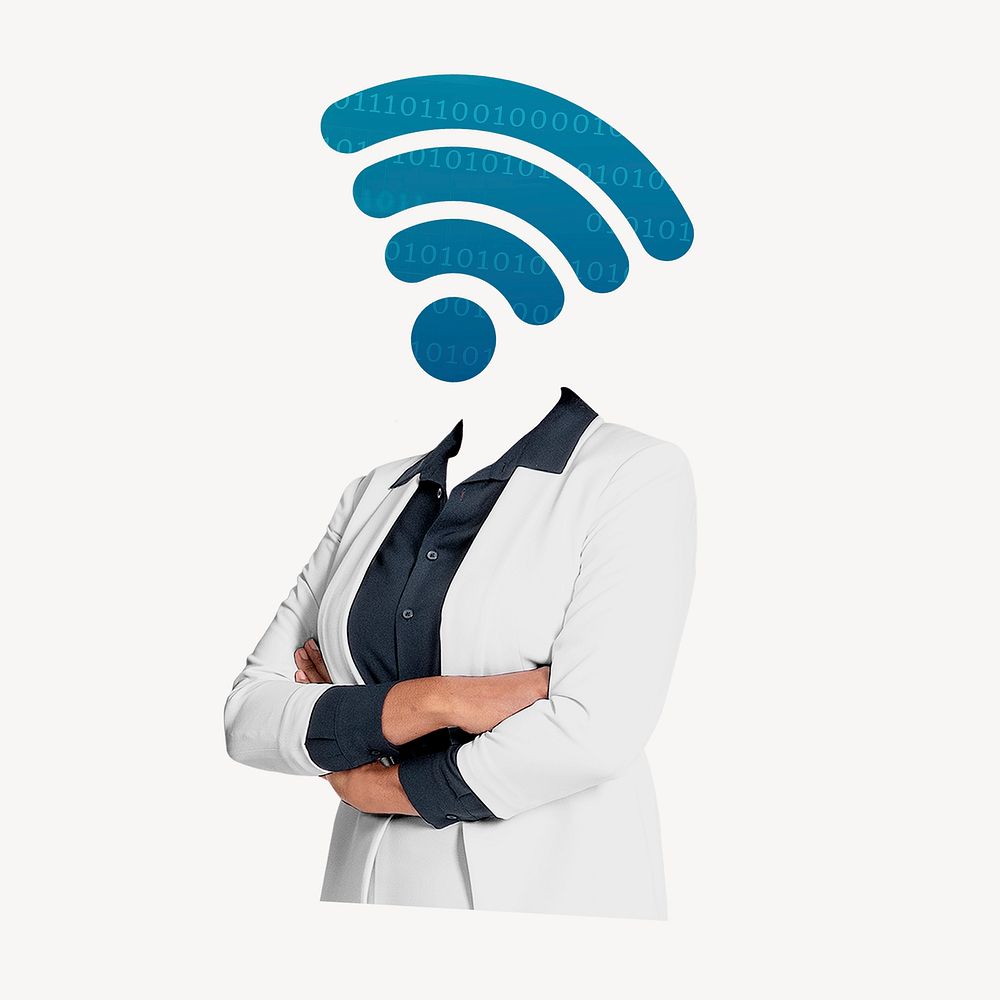 Wifi network head businesswoman, business | Premium Photo - rawpixel