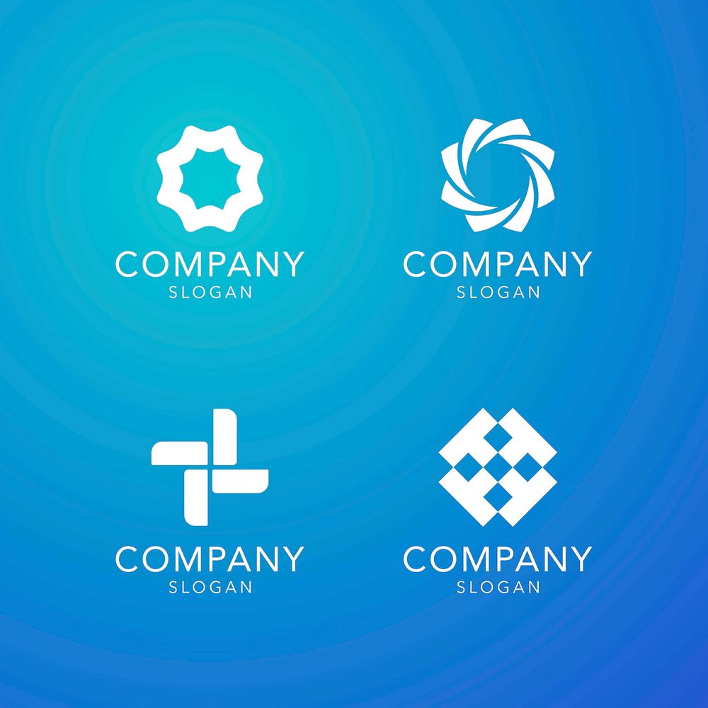 Blue company slogan collection vector | Premium Vector - rawpixel