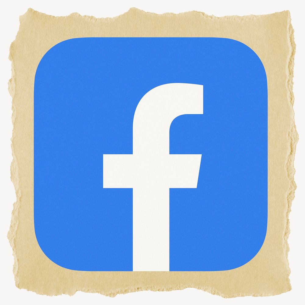 Facebook icon social media ripped | Premium Photo - rawpixel