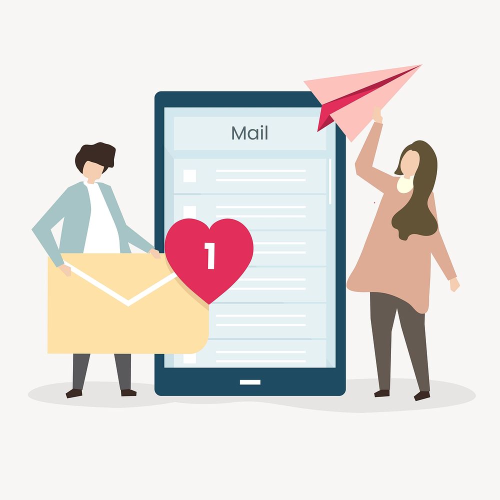 Email collage element, social network | Premium PSD - rawpixel