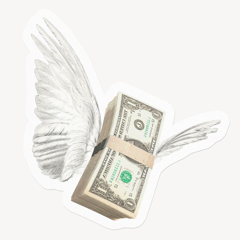 Flying money, wings, white design | Premium Photo - rawpixel Flying money, wings, white design | Premium Photo - rawpixel