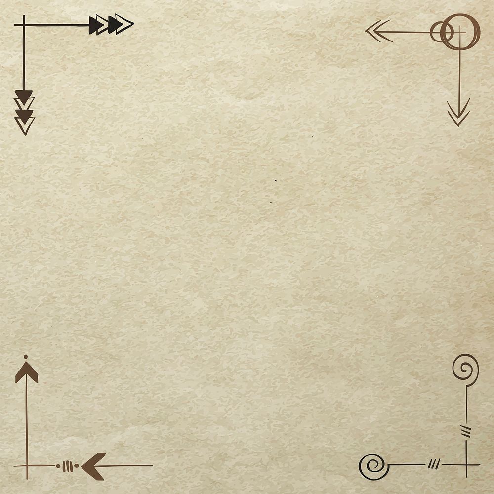 Simple boho doodle pattern border | Free Photo - rawpixel