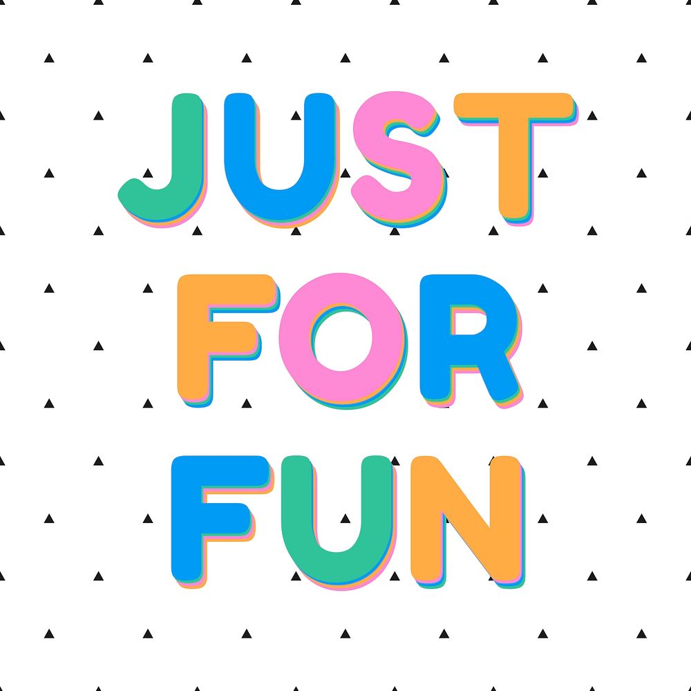 Just fun word art font | Free Photo - rawpixel
