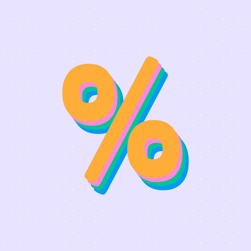 Percentage s rounded font vector | Premium Vector - rawpixel