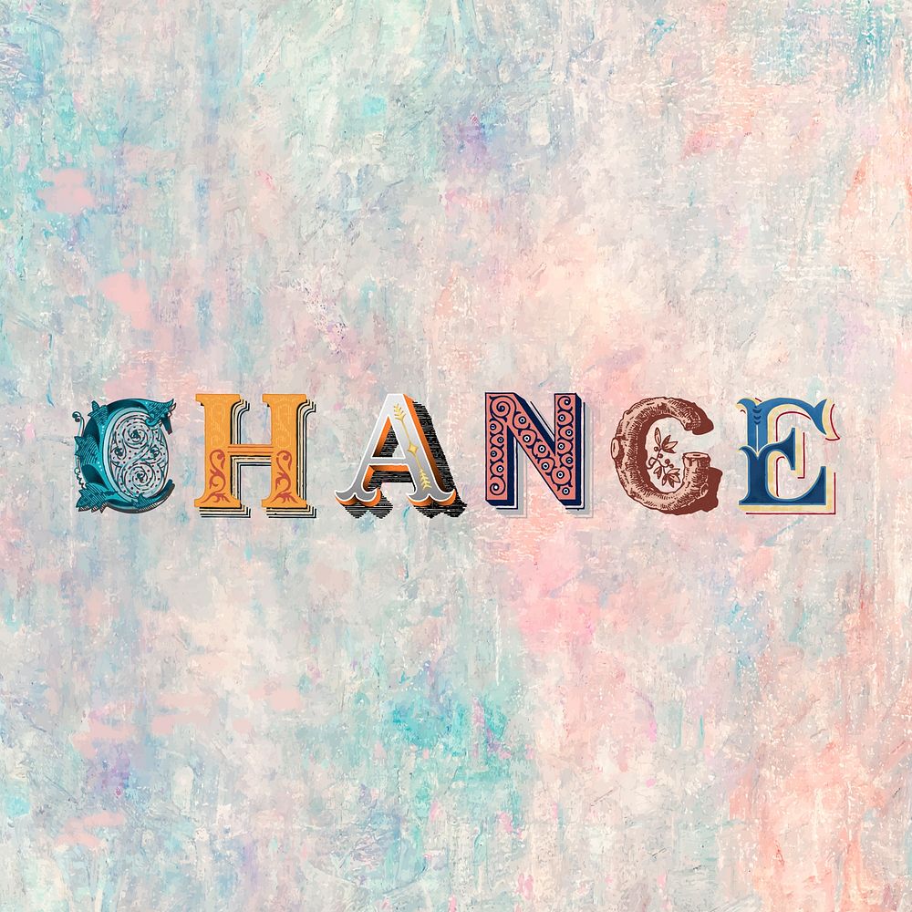Change word victorian style | Free Photo - rawpixel