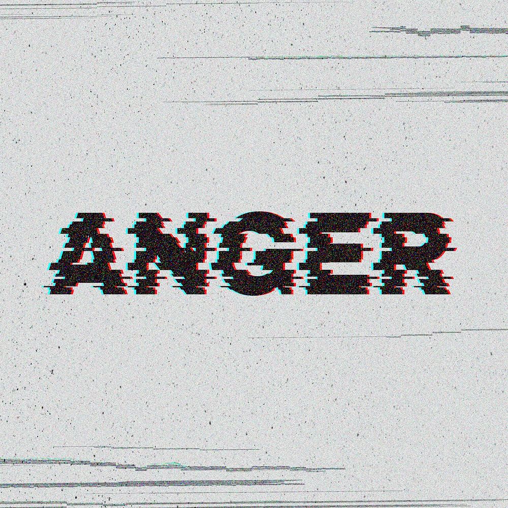 Anger blurred word typography gray | Free Photo - rawpixel