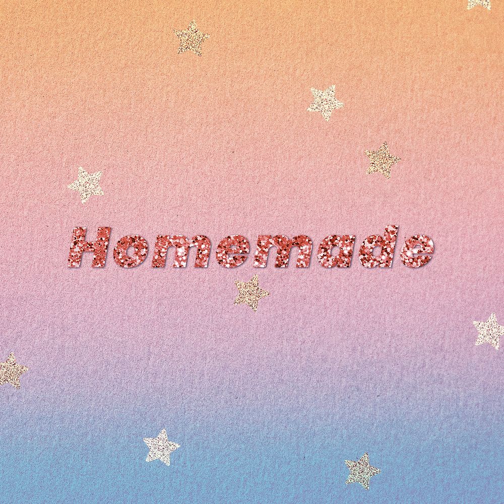 Glittery homemade lettering font typography | Free Photo - rawpixel